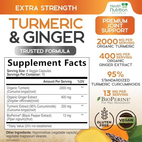 High potency turmeric for mobility support
