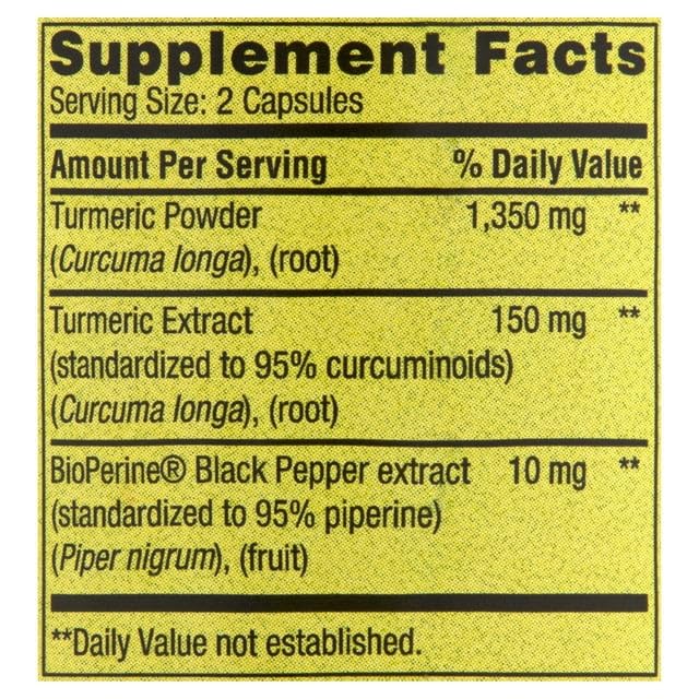 high potency turmeric supplement 1500 mg