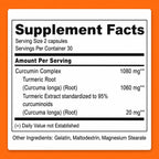 High potency turmeric supplement