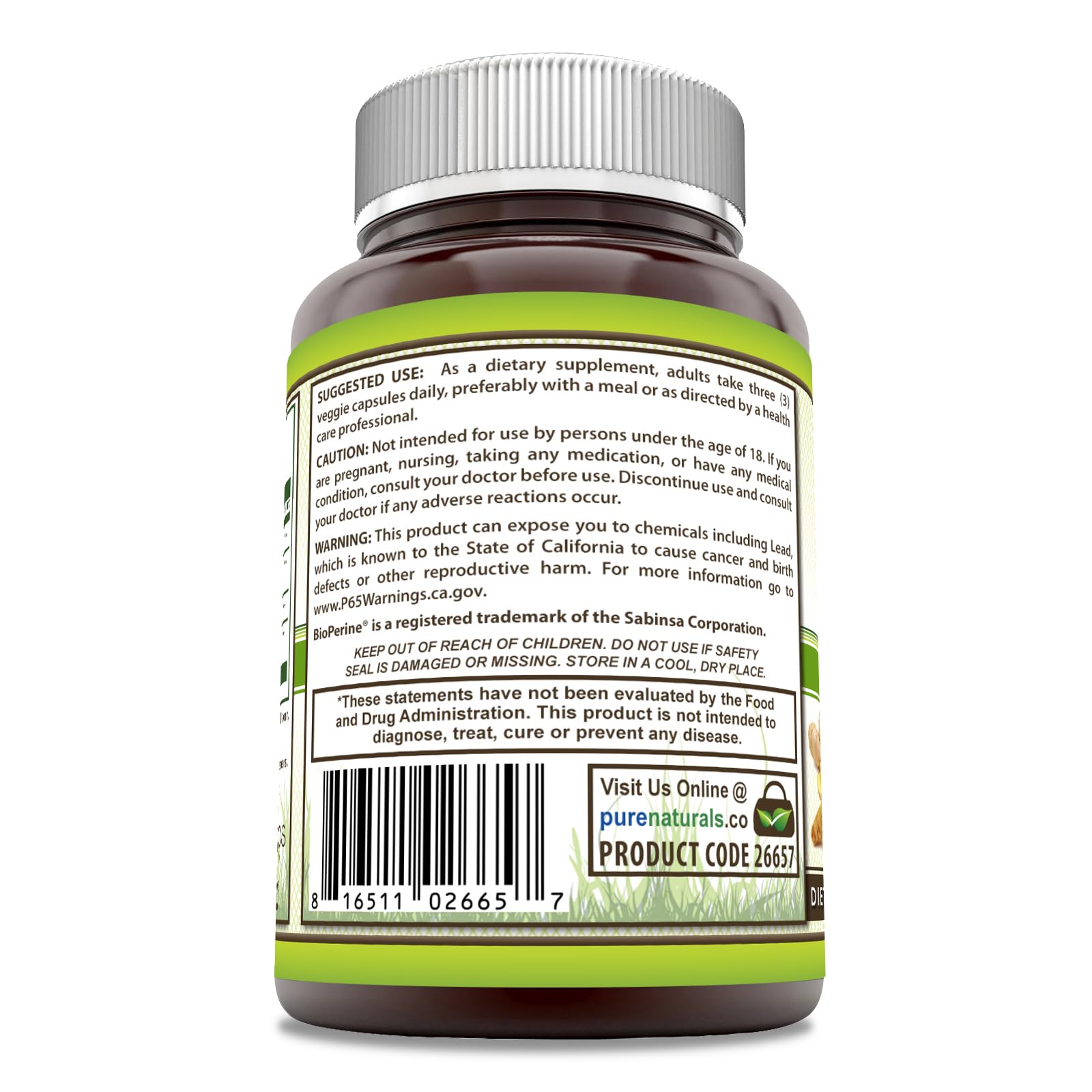 high potency turmeric with BioPerine