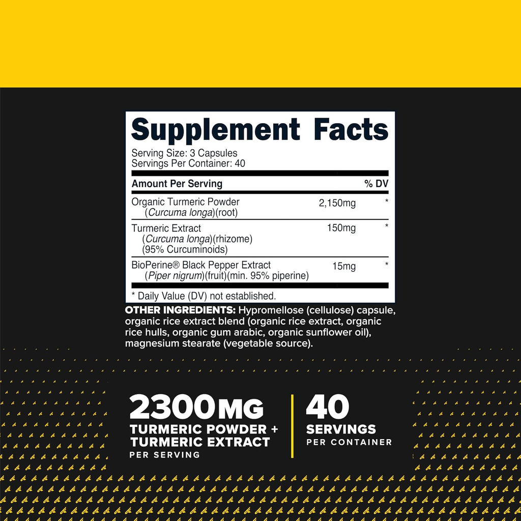 high potency turmeric with Bioperine