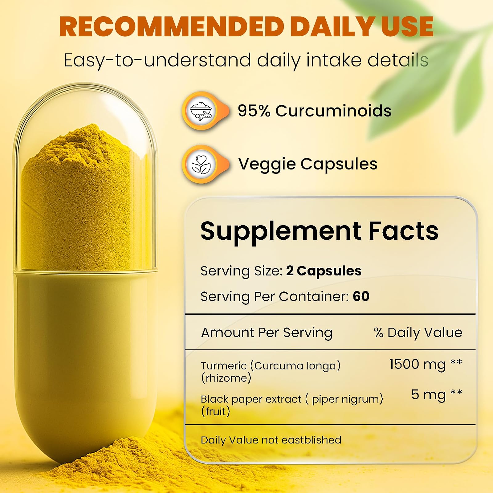 high potency turmeric with black pepper