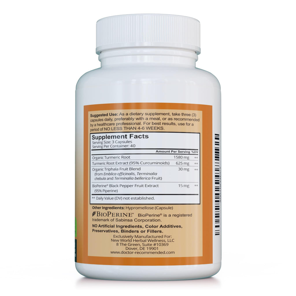 high potency turmeric with black pepper