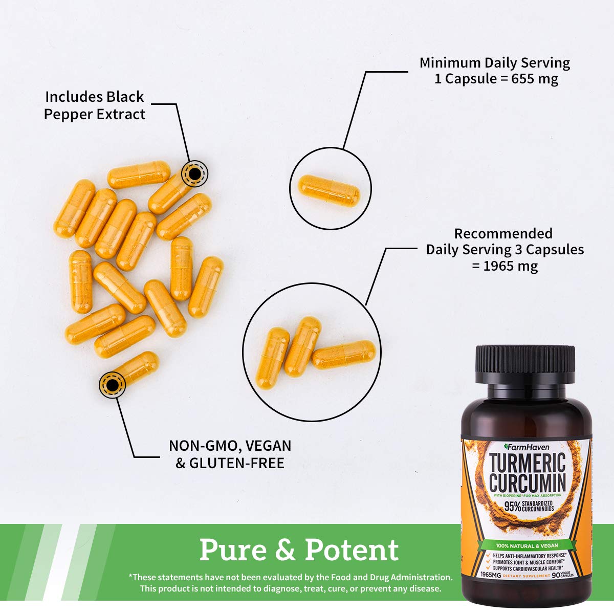 high potency turmeric with black pepper