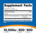 High potency vitamin A 10,000 IU