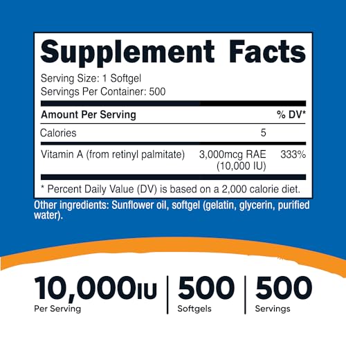 High potency vitamin A 10,000 IU