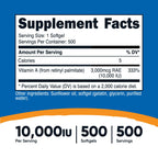 High potency vitamin A 10,000 IU