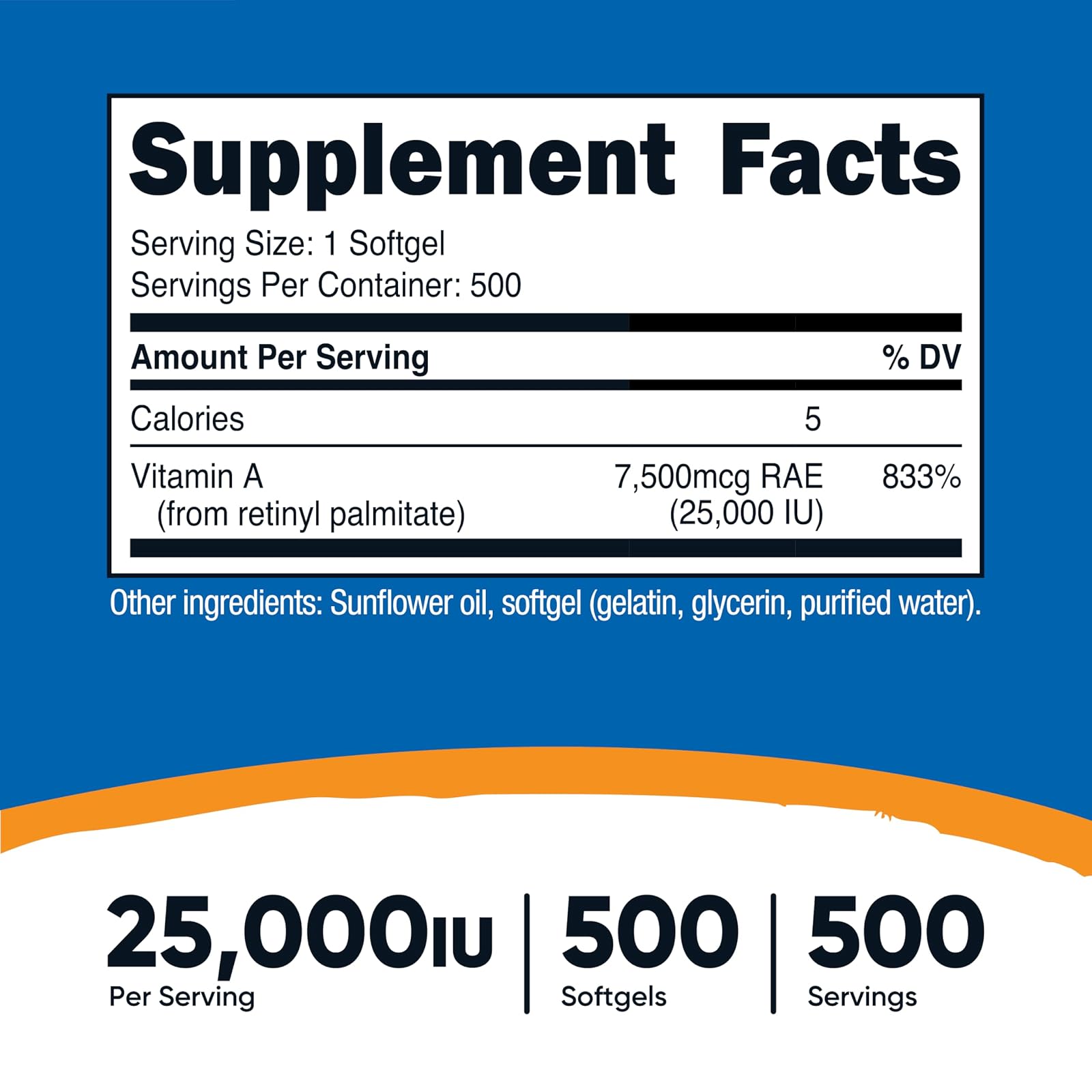 high potency vitamin A 25000 IU