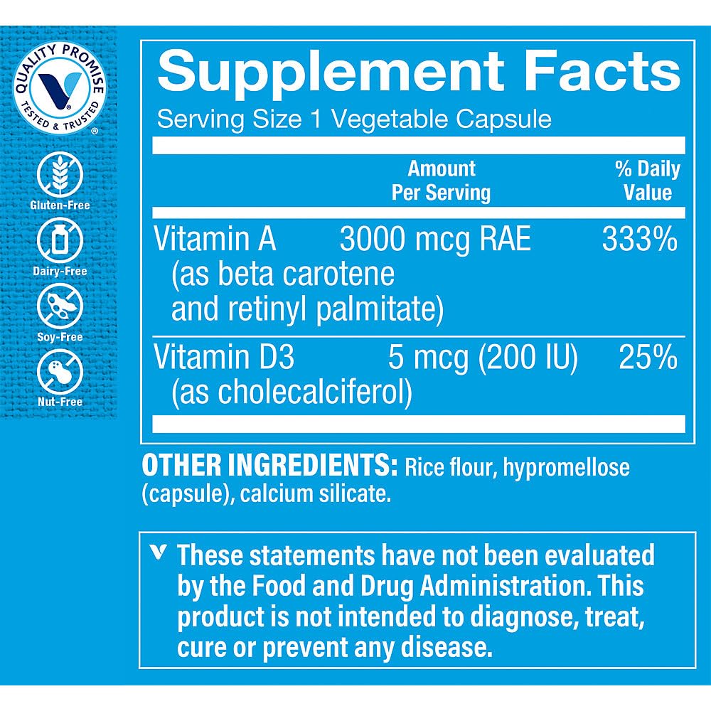 High potency Vitamin A and D supplement