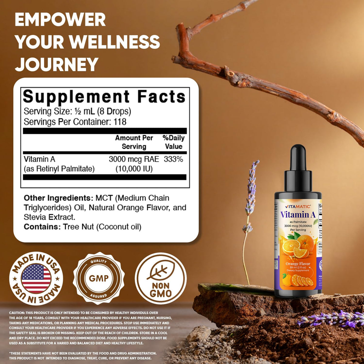 high potency Vitamin A drops