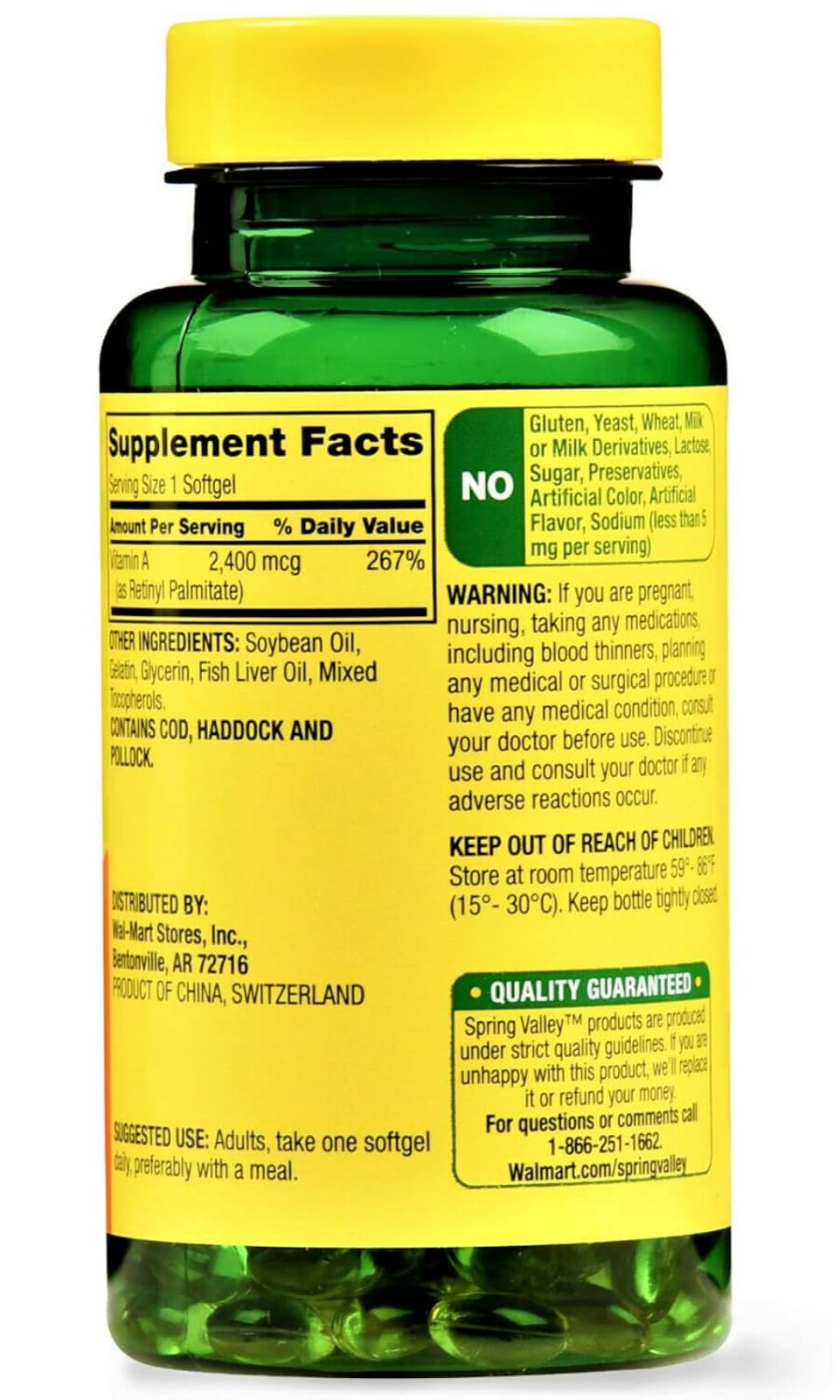 high potency Vitamin A supplement