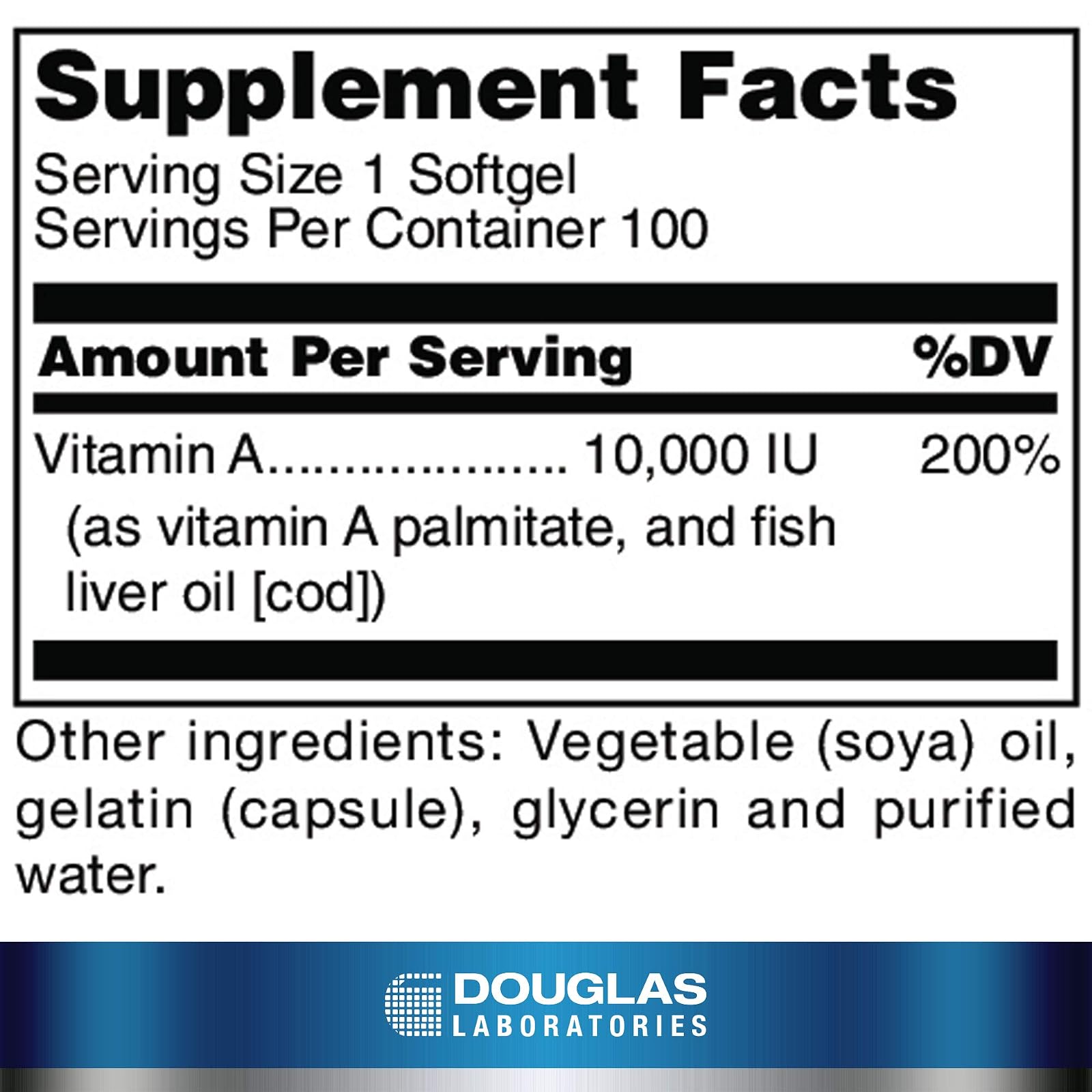 high potency Vitamin A supplement