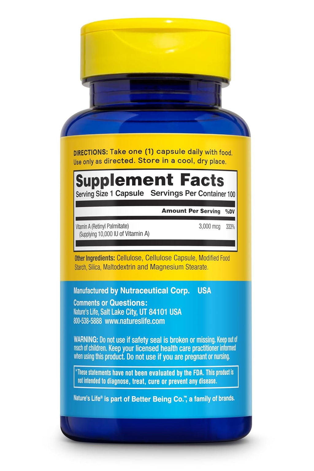 high potency Vitamin A supplement