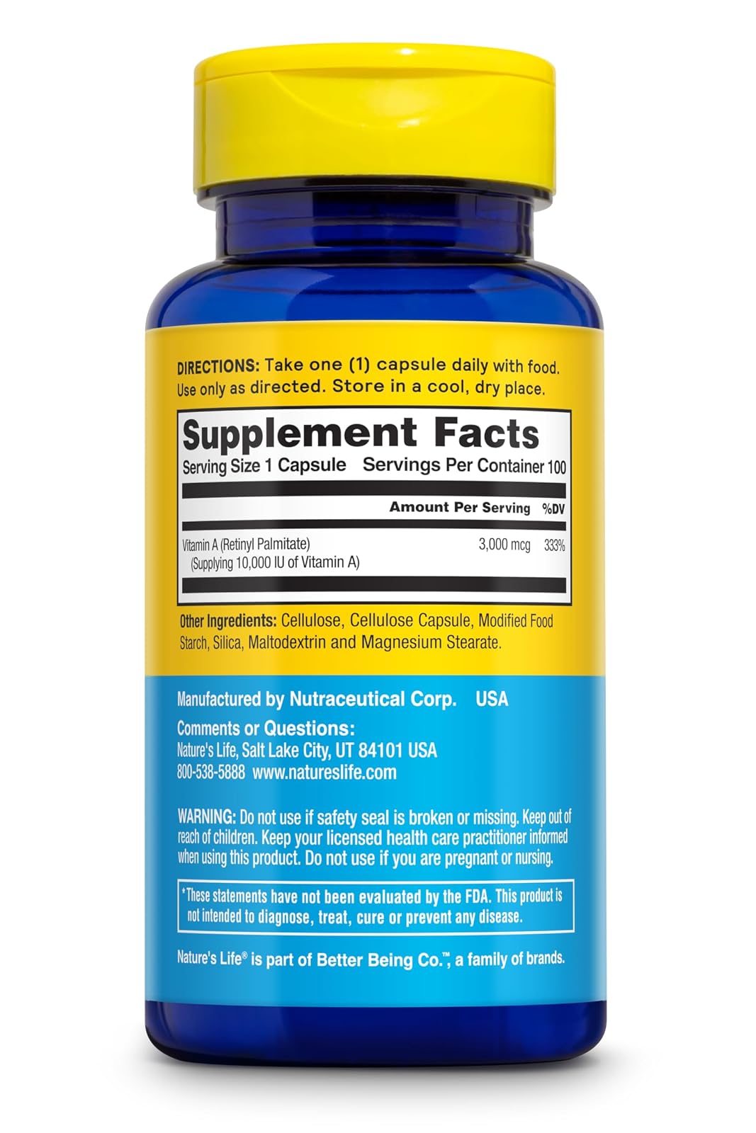 high potency Vitamin A supplement