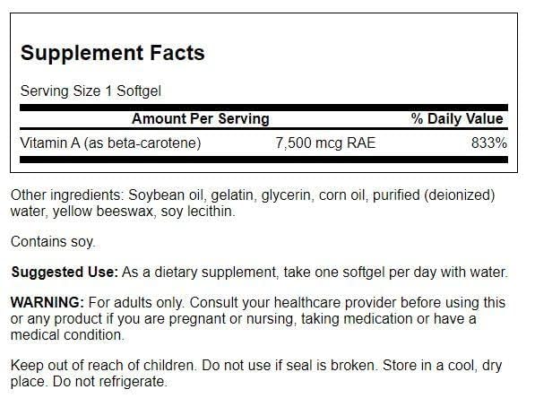 high potency vitamin A supplement