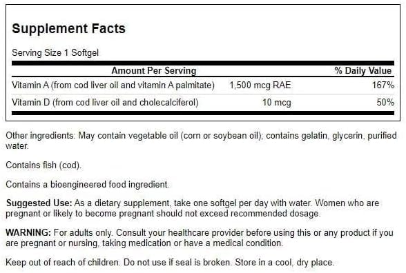 high potency Vitamin A supplement