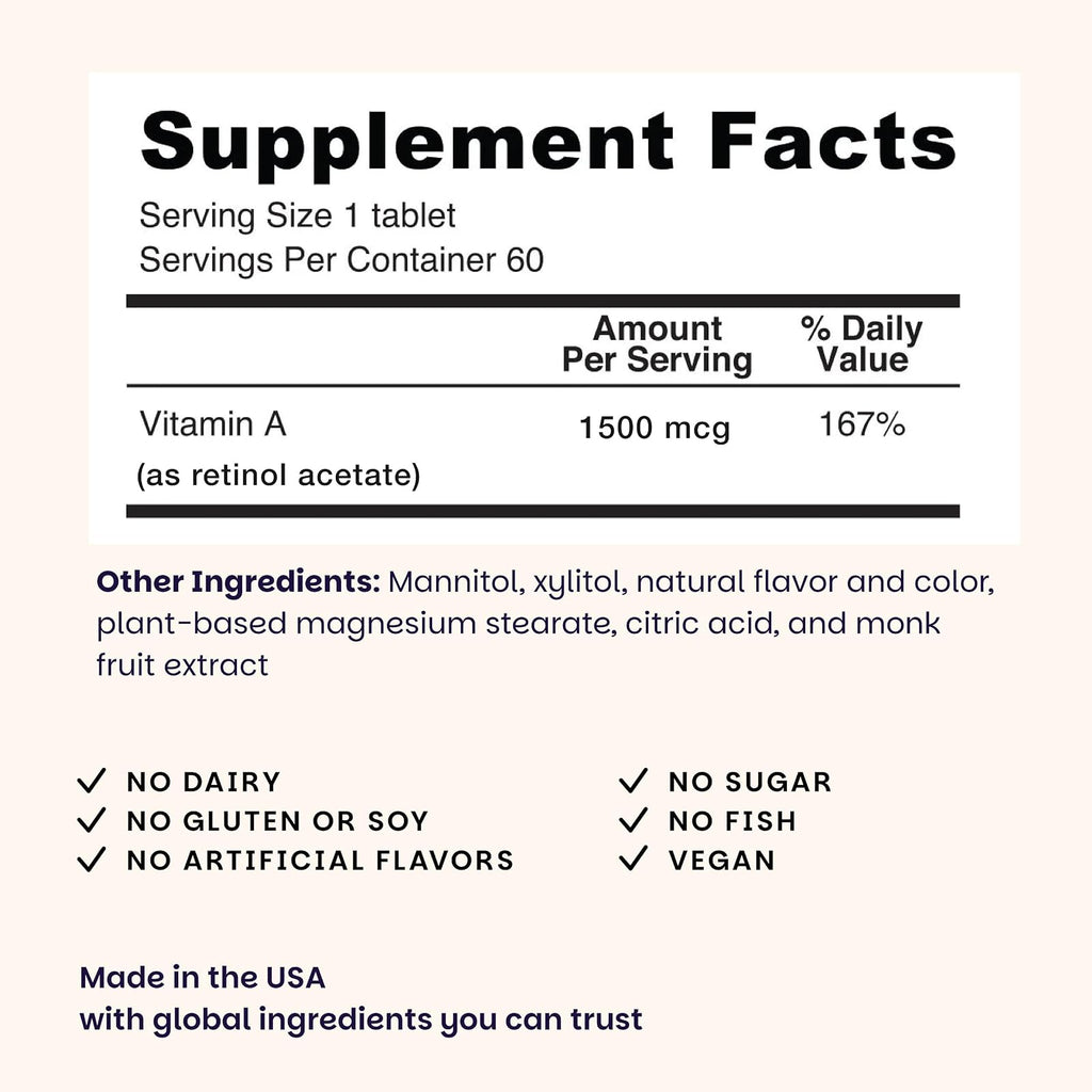 high potency Vitamin A supplement