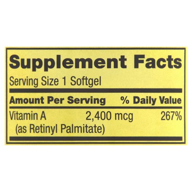 high potency vitamin A supplement