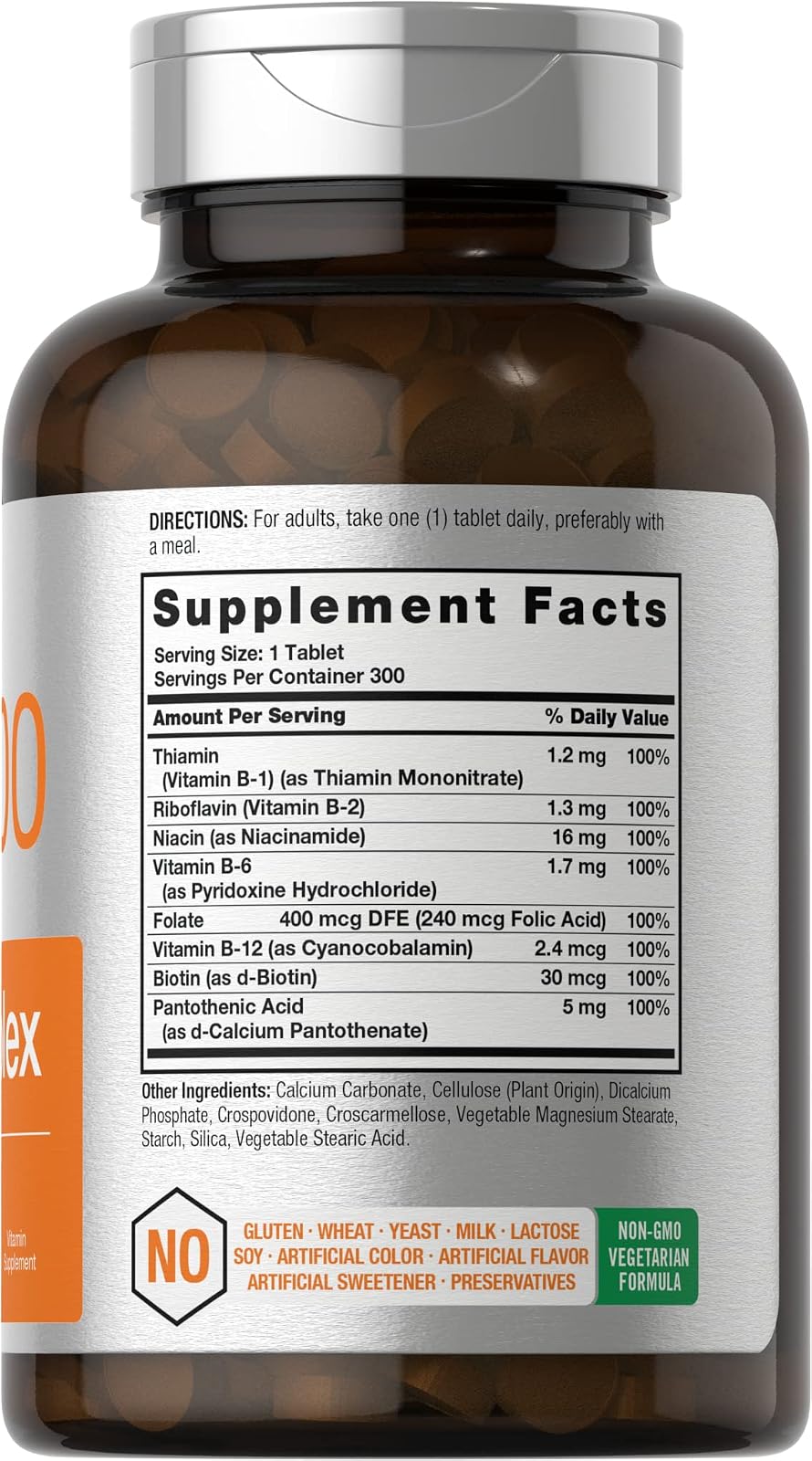 High potency vitamin B-100 complex