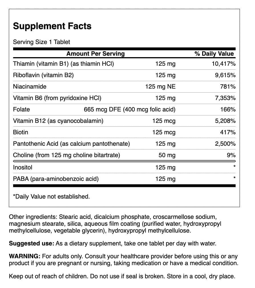 high potency vitamin B-125 complex