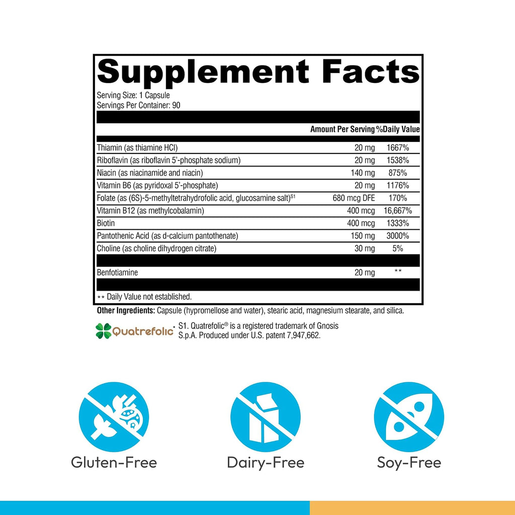 high potency vitamin b complex capsules
