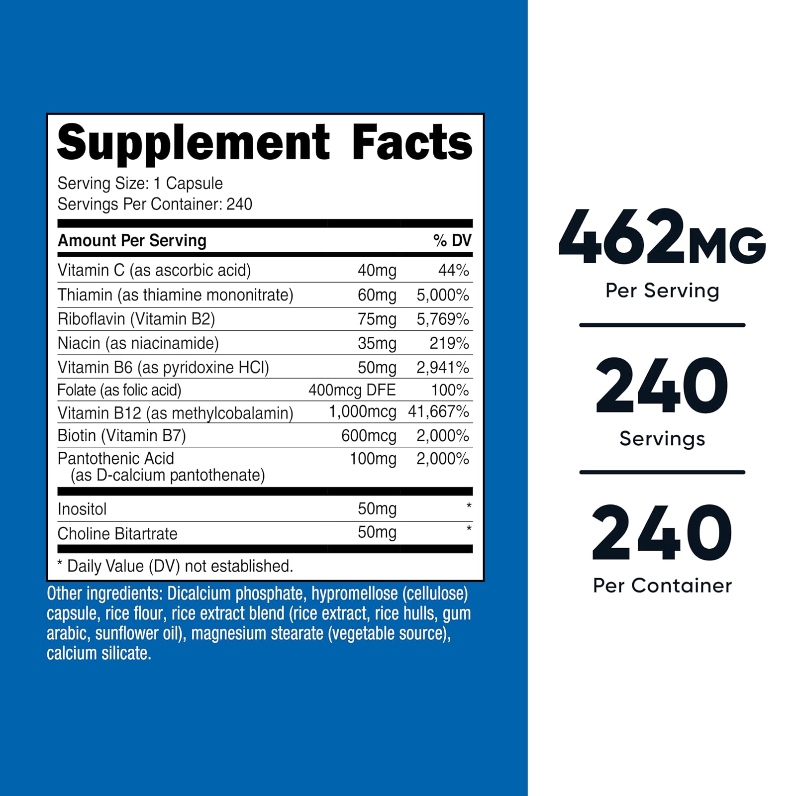 high potency vitamin b complex formula