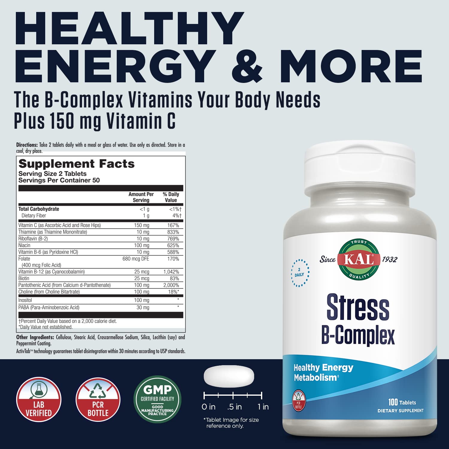high potency vitamin b complex tablets