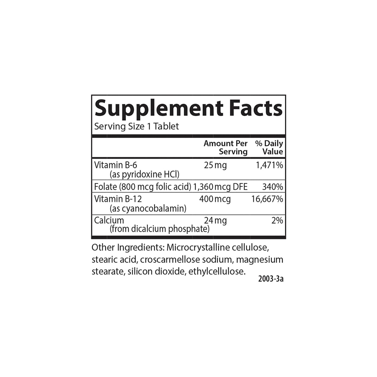 high potency vitamin b complex