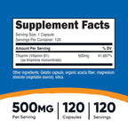 High potency Vitamin B1 supplement