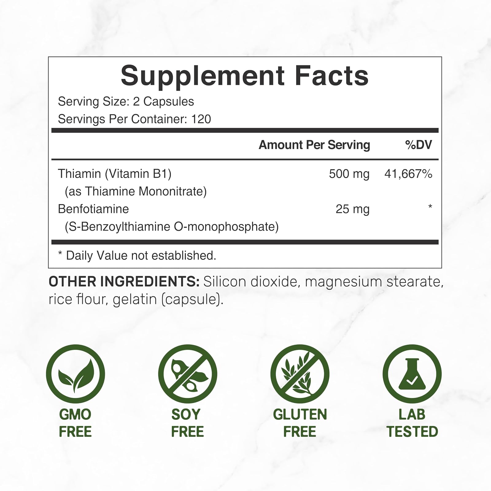 high potency vitamin B1 supplement