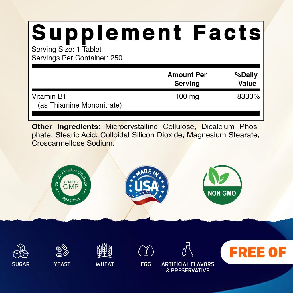 high potency vitamin b1 supplement