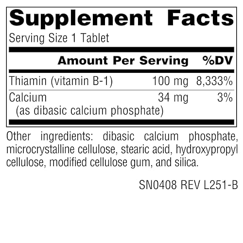 high potency vitamin B1 tablets