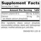 high potency vitamin B1 tablets
