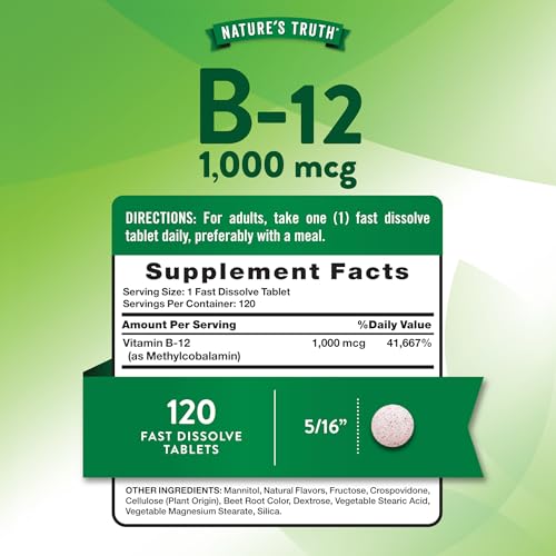 high potency vitamin B12 1000 mcg
