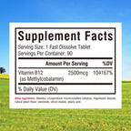 high potency vitamin B12 2500 mcg