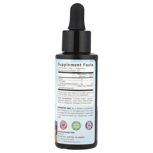 High potency vitamin B12 5000 mcg
