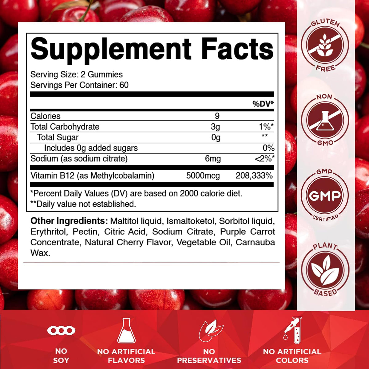 High potency vitamin B12 5000 mcg