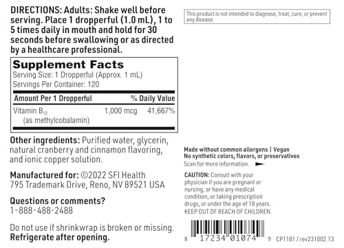 high potency vitamin B12 drops
