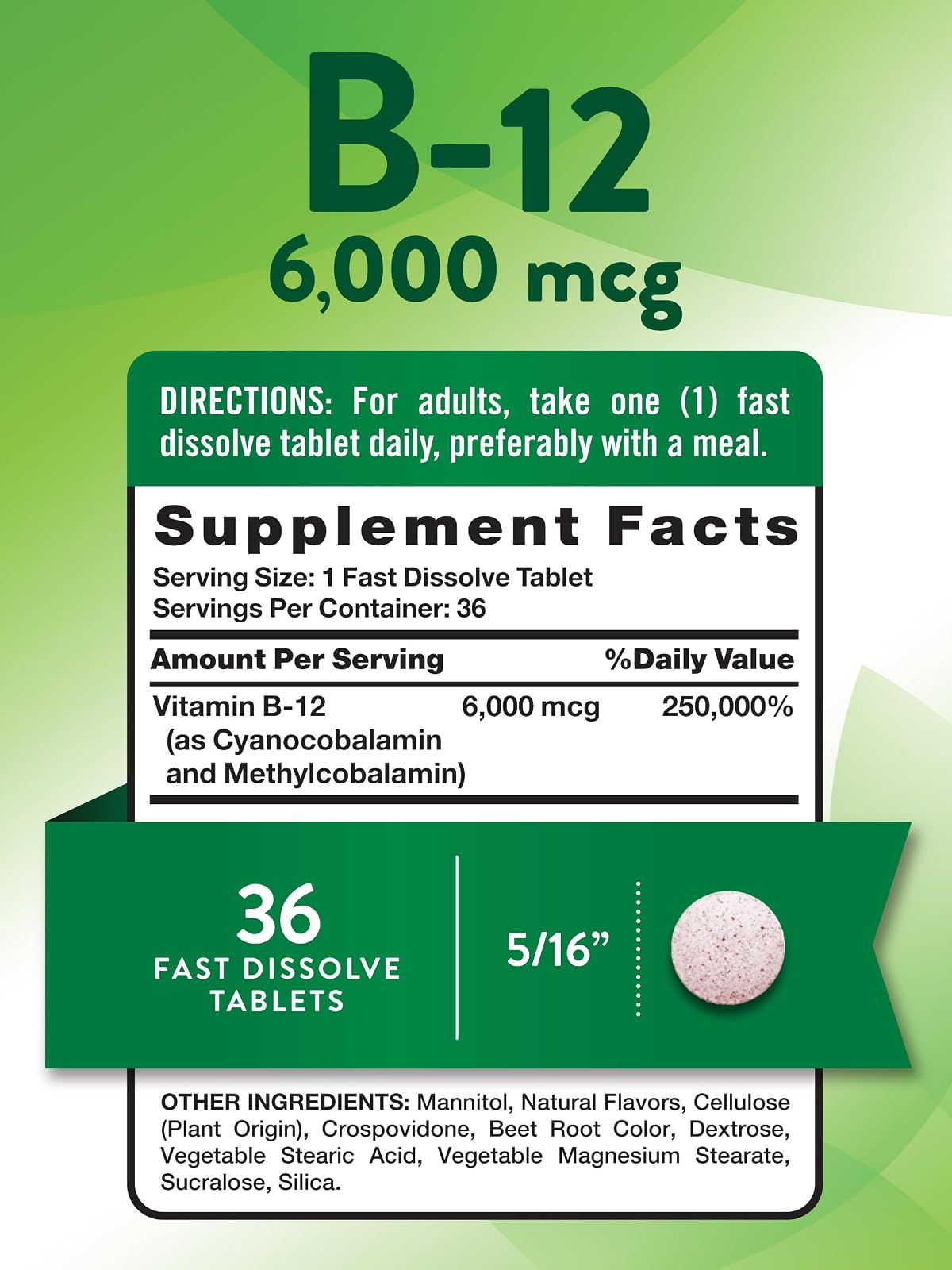 high potency vitamin B12 supplement
