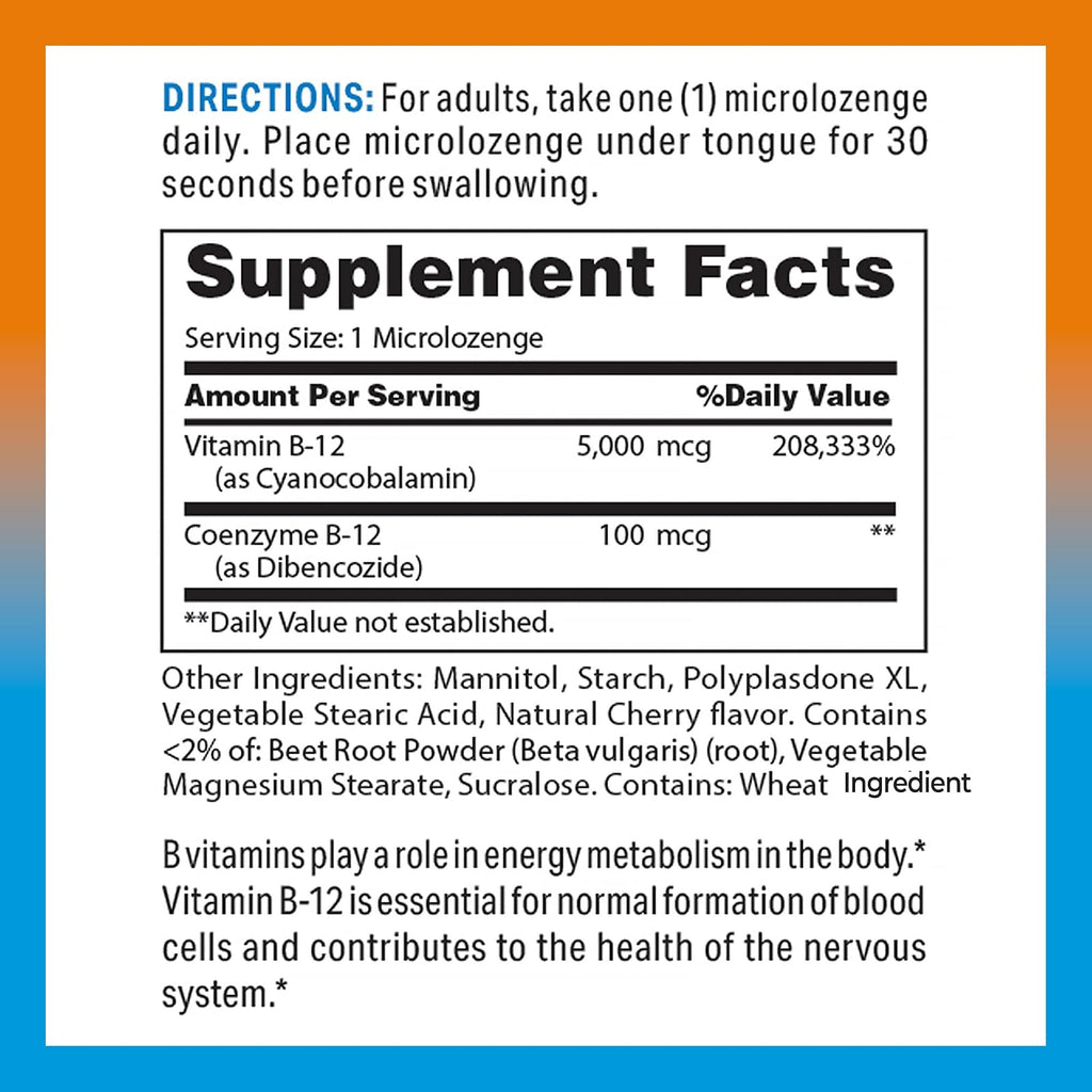 high potency vitamin B12 supplement