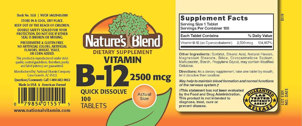 high potency vitamin B12 supplement