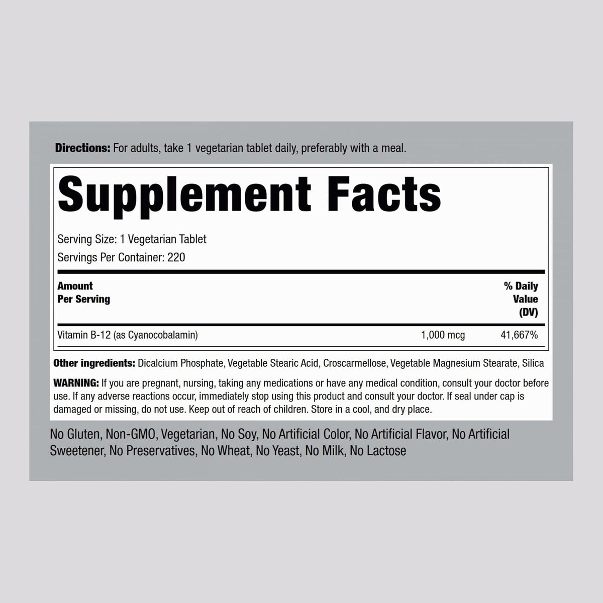 high potency vitamin B12 supplement
