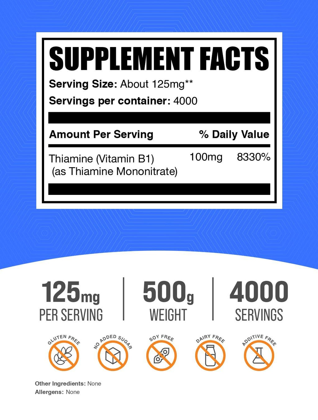 High potency vitamin B12 supplement