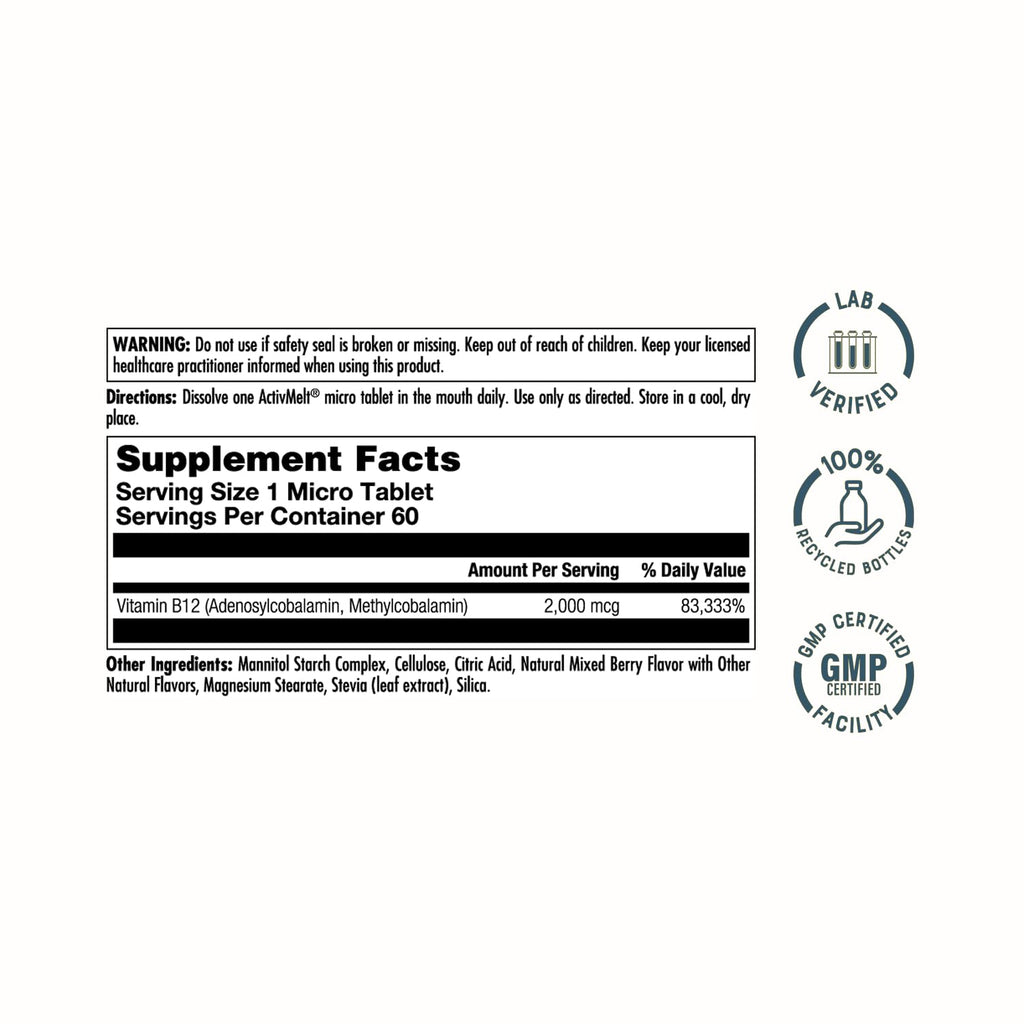 high potency vitamin B12 supplement
