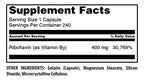 High potency Vitamin B2 supplement