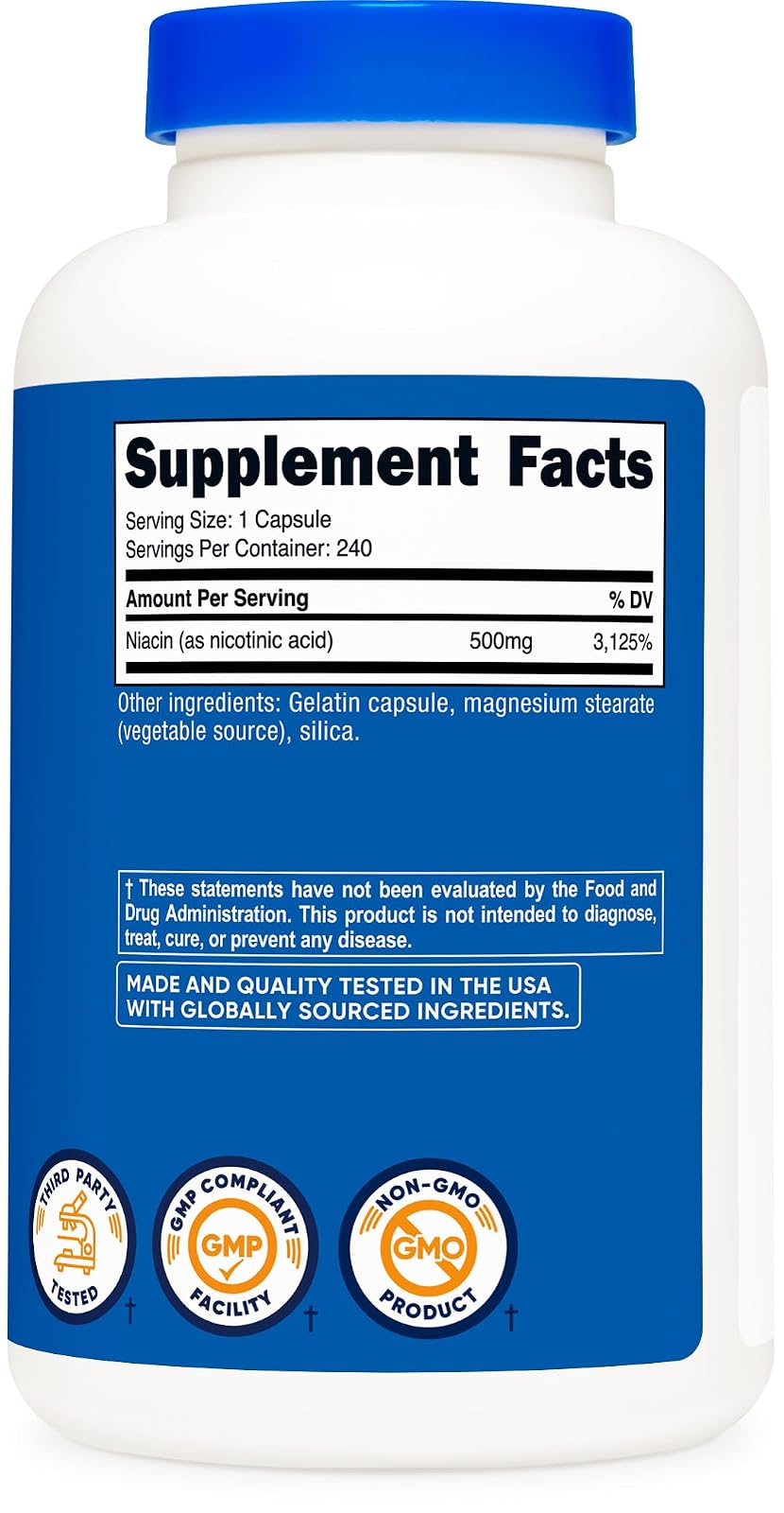 High potency Vitamin B3 capsules