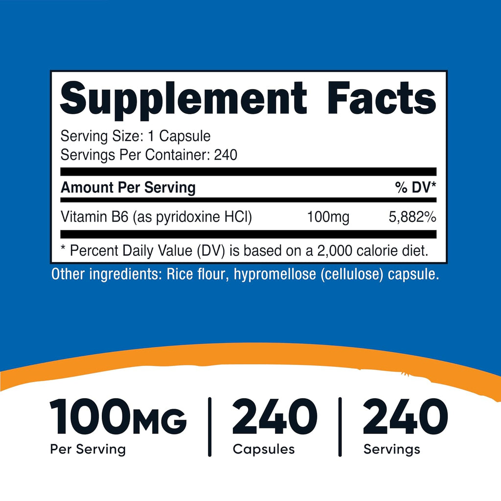 High potency Vitamin B6 supplement