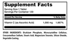 High potency Vitamin C 1000 mg