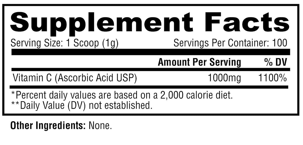 high potency Vitamin C 1000 mg