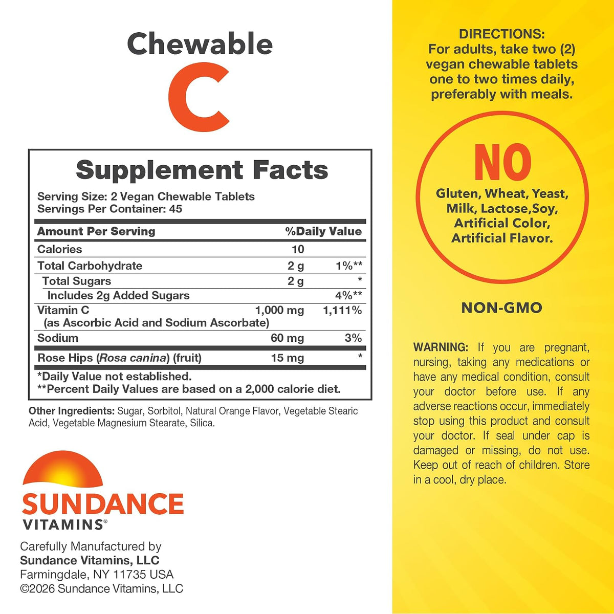 high potency vitamin C 1000 mg